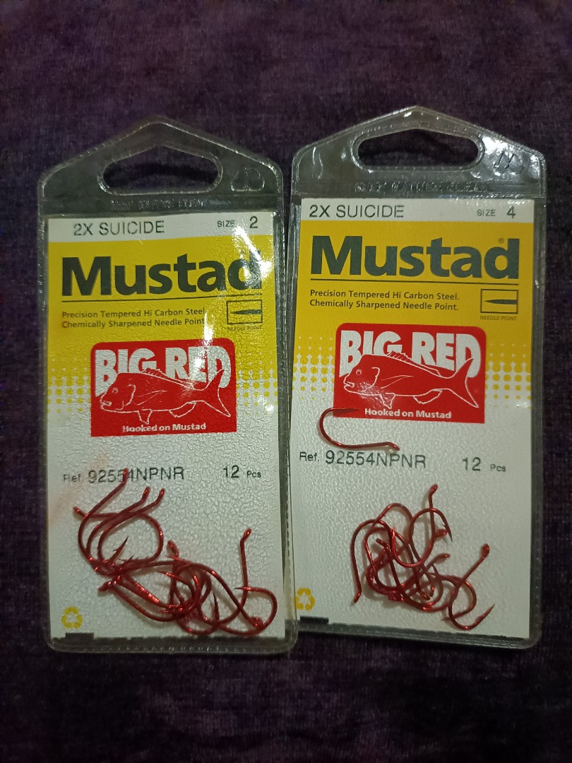 MUSTAD Hook BIG RED, Sports Equipment, Fishing on Carousell
