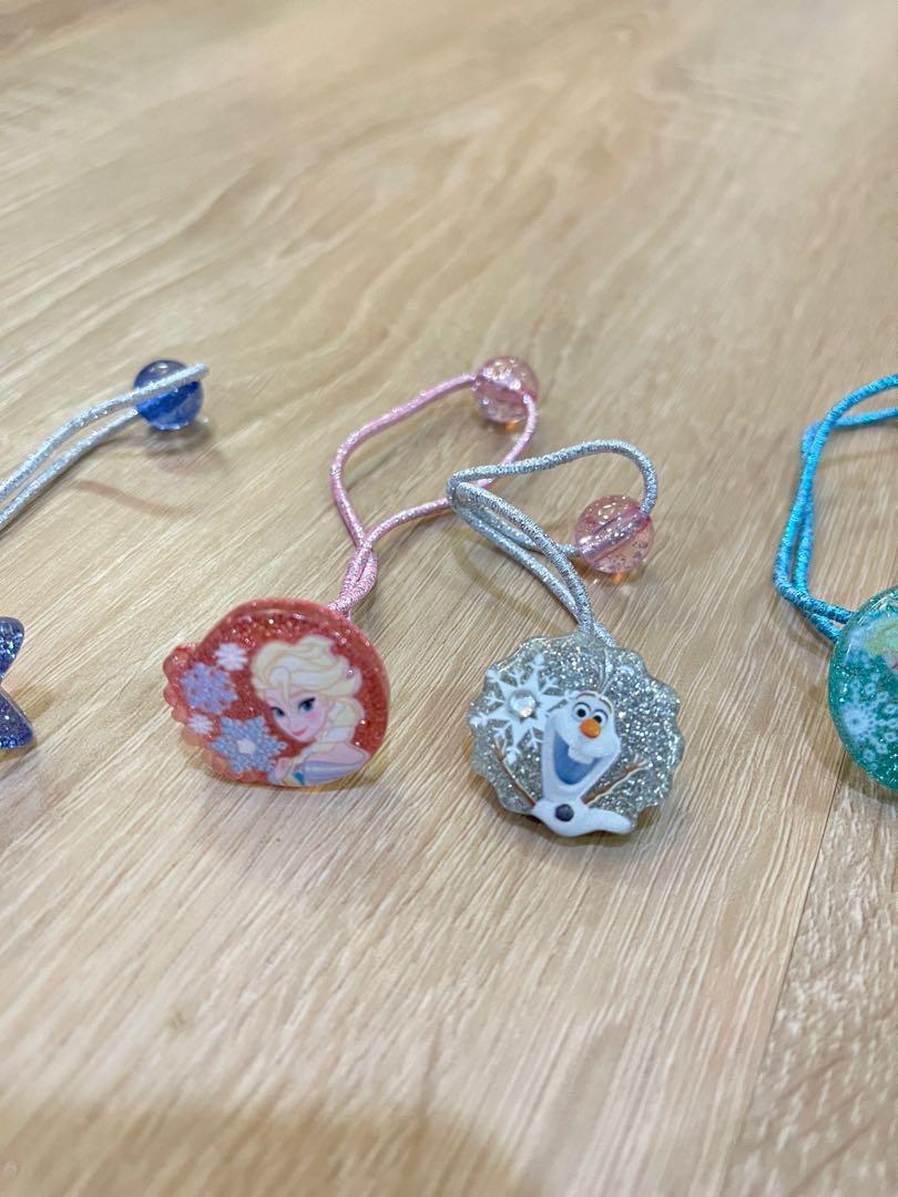 Frozen Elsa Olaf girls bling bling hair rubber band, Babies & Kids ...