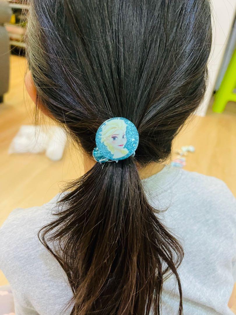 Frozen Elsa Olaf girls bling bling hair rubber band, Babies & Kids ...