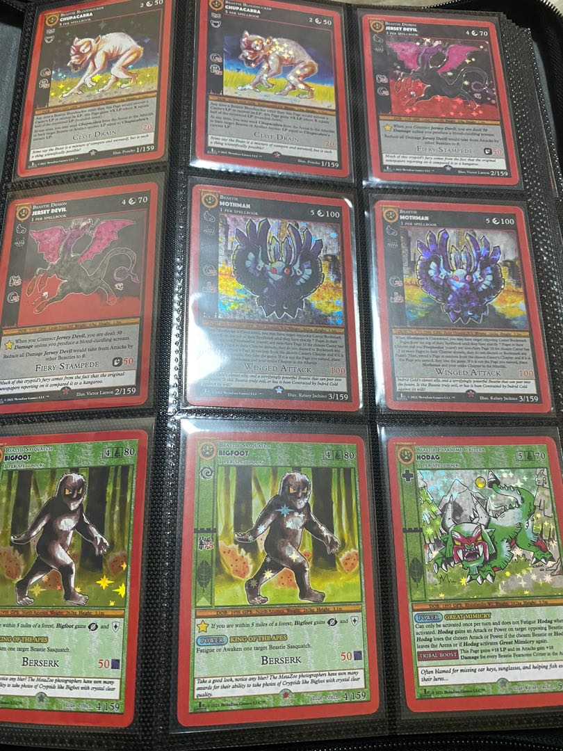 Full Set Metazol Cryptid Nation 1st Ed with Box Toppers NO RED INK ...