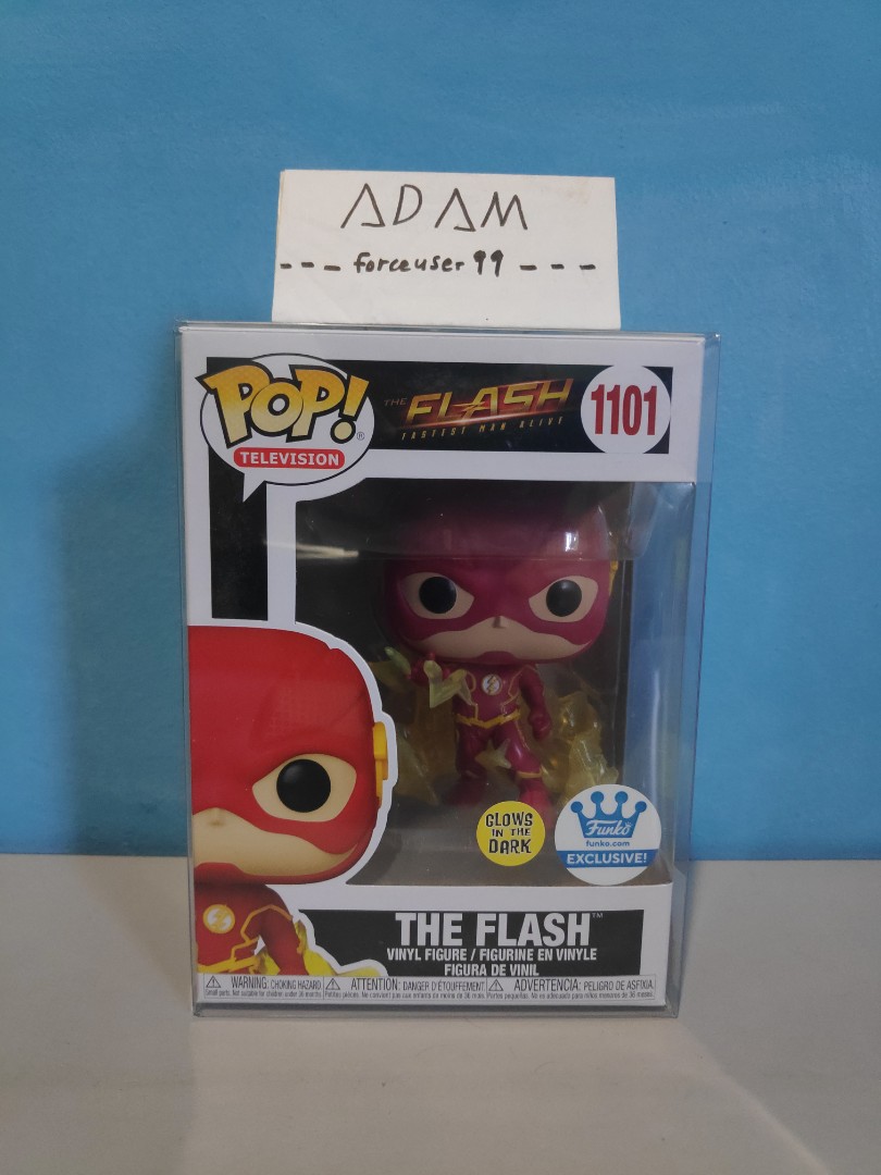 Funko Pop The Flash #1101 (Funko Shop Exclusive GITD), Hobbies & Toys ...