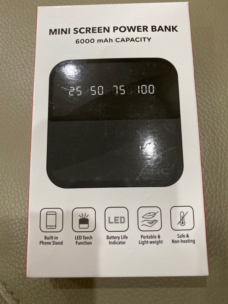 GNC mini screen power bank 6000mAh, Mobile Phones & Gadgets, Mobile ...