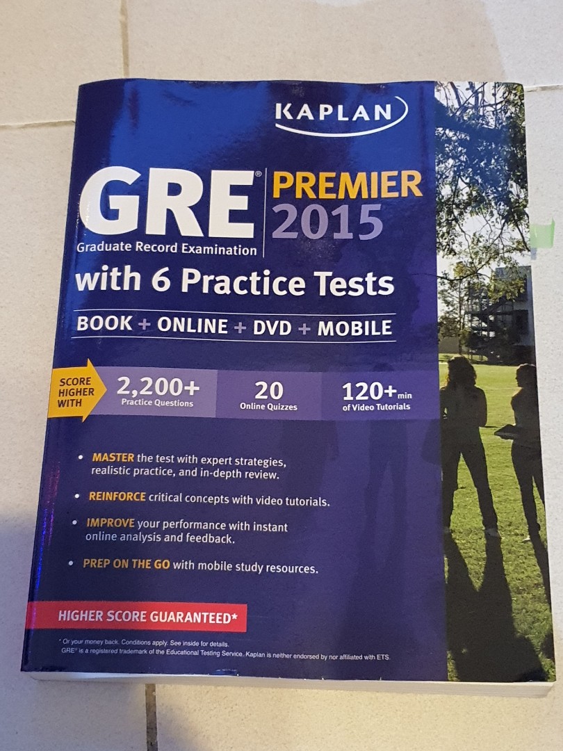 GRE 2015 Kaplan Assessment Book with 6 Practice Tests, Hobbies & Toys ...