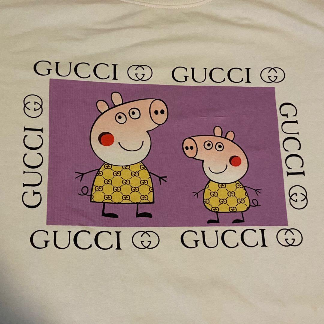 Gucci x Peppa Pig high quality shirt, Women's Fashion, Tops, Shirts on ...