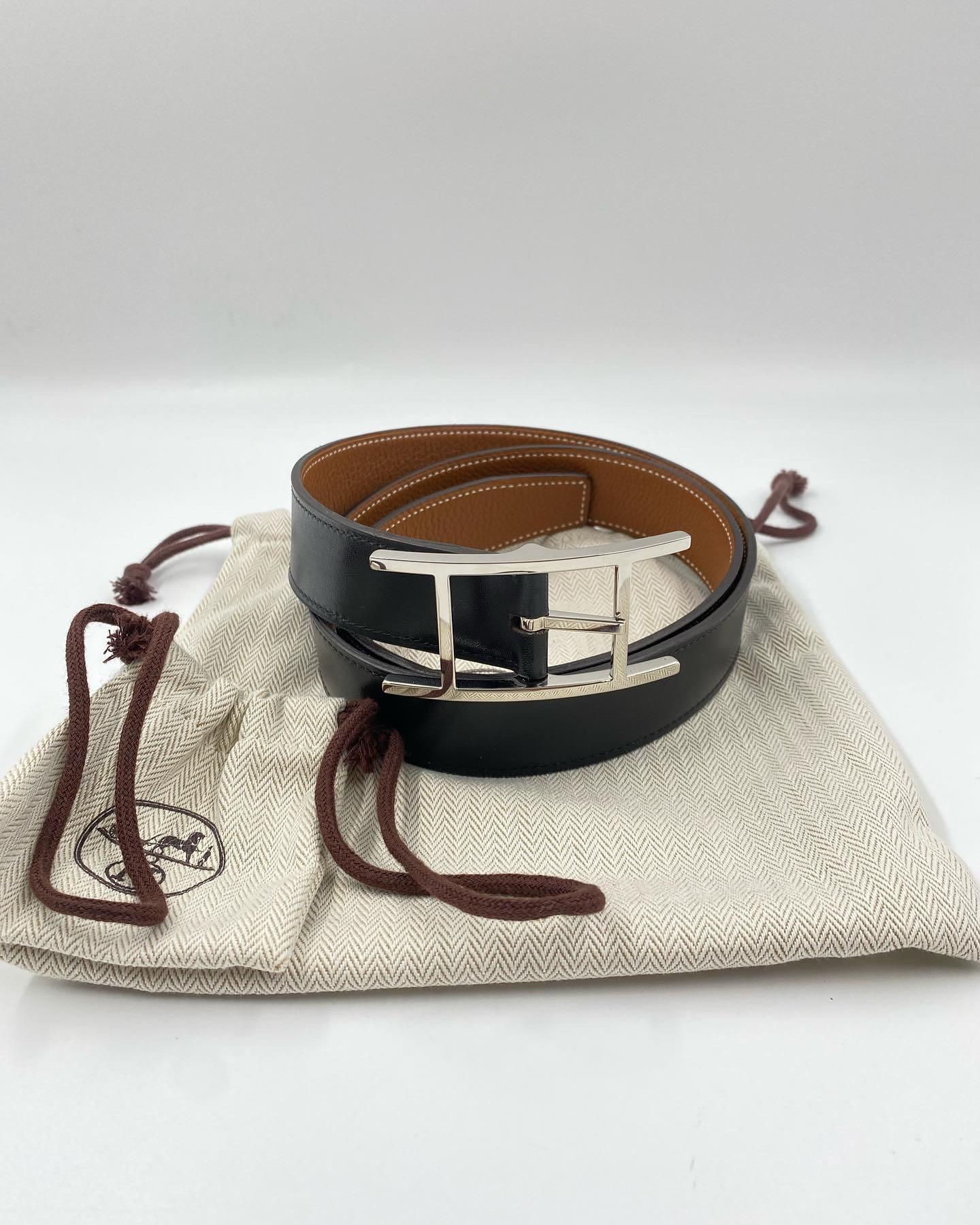 Hermes Quentin Reversible Belt A Stamp, Luxury, Accessories on Carousell