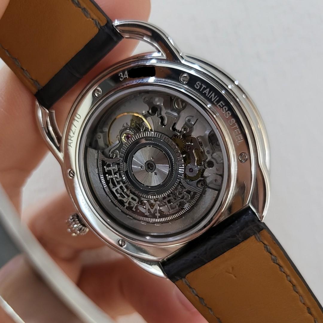 Hermès Arceau "Squelette" See-Through Skeleton Mens Watch, Luxury ...