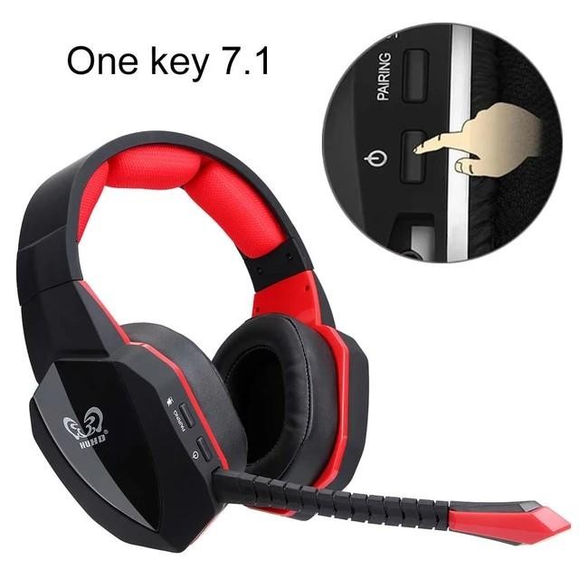 HUHD Wireless Headphones PC Gamer Headset USB 7.1 Virtual Surround ...