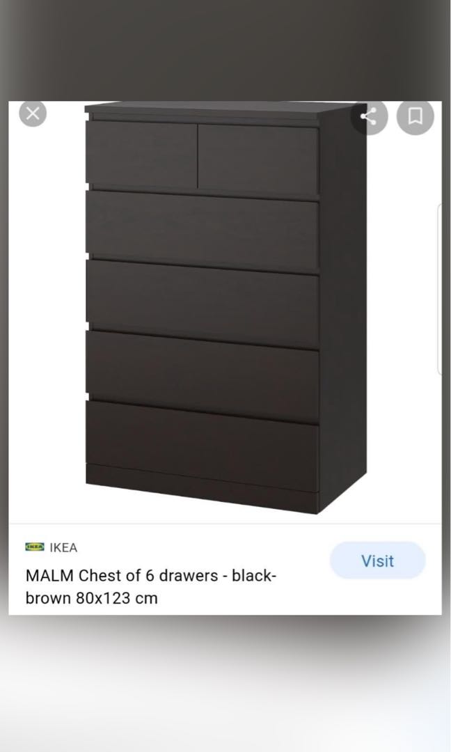 Ikea malm 5 drawer storage, Furniture & Home Living, Furniture, Shelves, Cabinets & Racks on ...