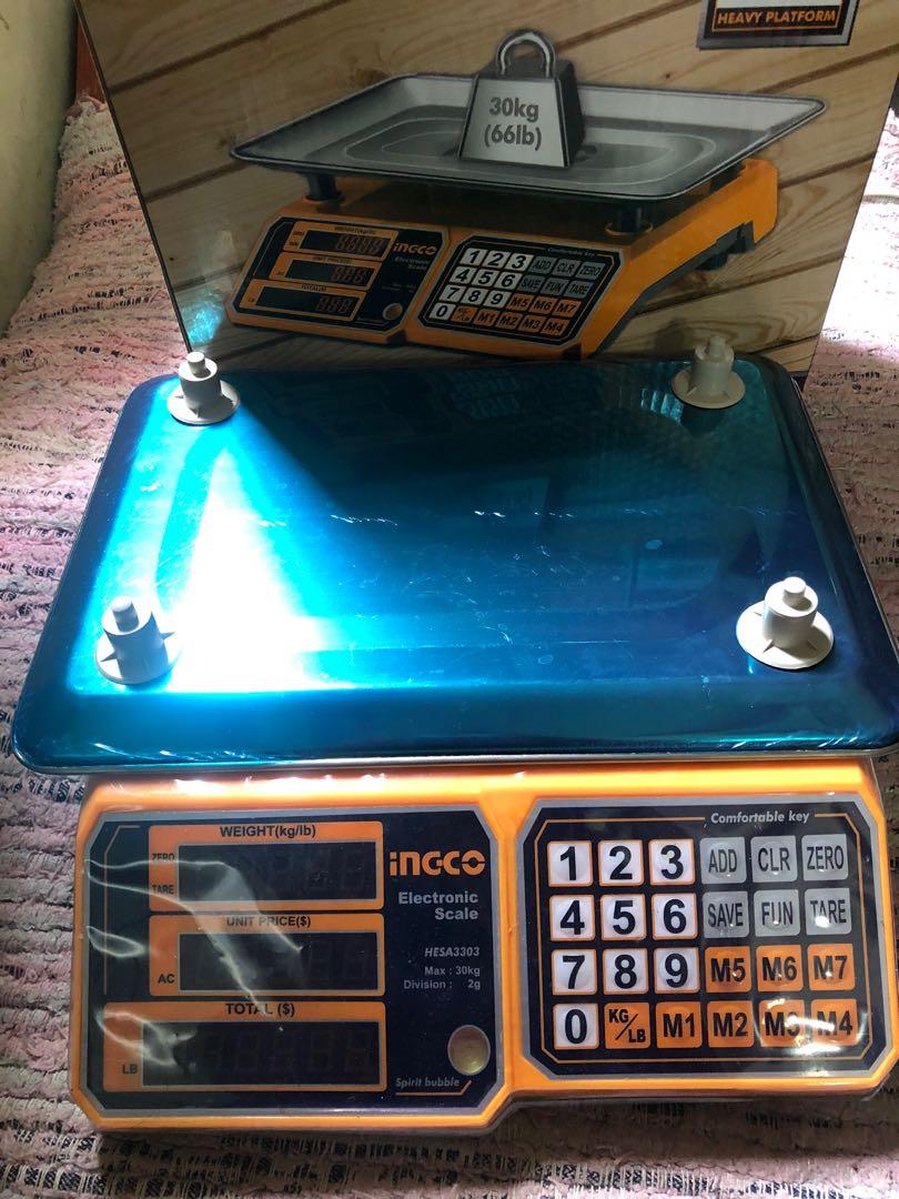 INGCO Electronic Table Weighing Scale, Health & Nutrition, Health ...