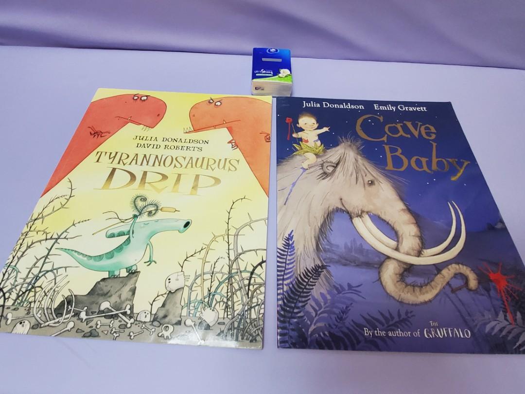 Julia Donaldson Cave Baby Tyrannosaurus Drip, 興趣及遊戲, 書本 & 文具, 小朋友書 ...