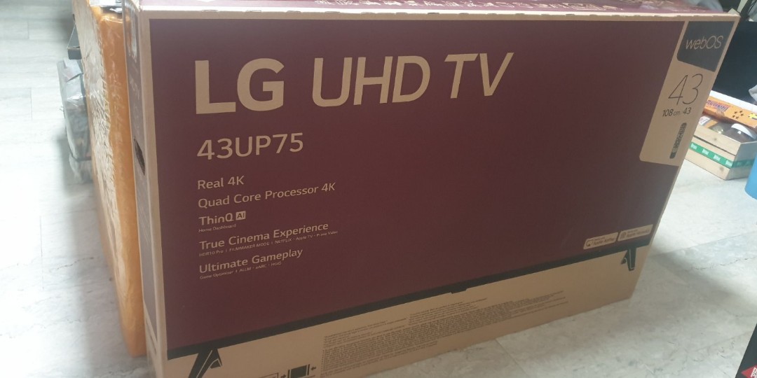 LG 43in 43UP75 UHD 4K, TV & Home Appliances, TV & Entertainment, TV on ...