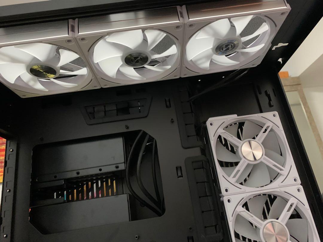 Lian li o11 dynamic xl rog with 9 lian li al120 fans, Computers & Tech ...