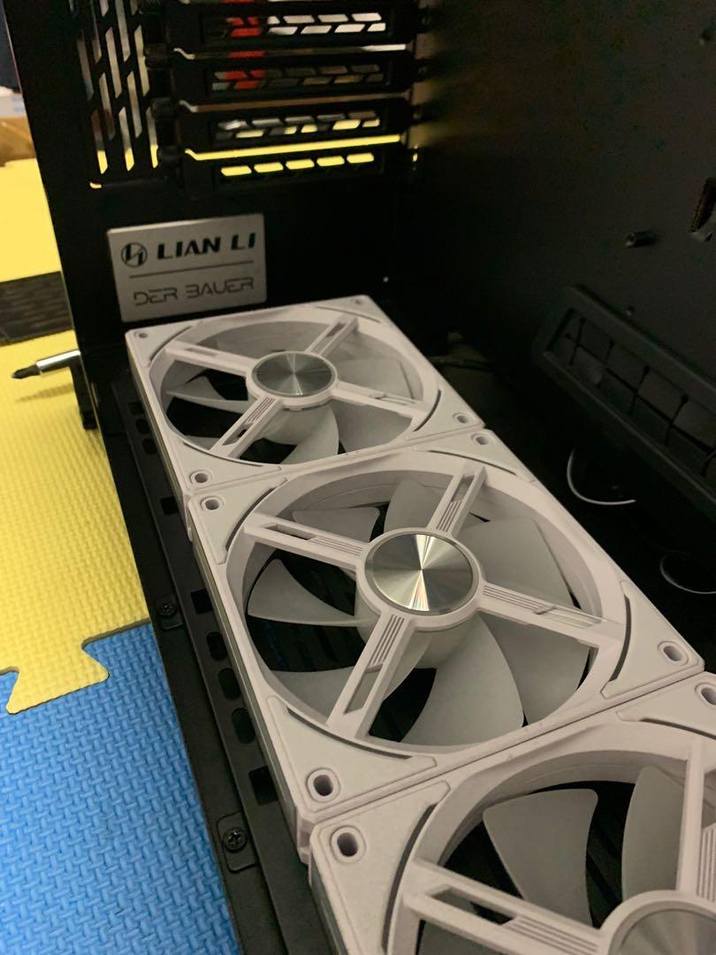 Lian li o11 dynamic xl rog with 9 lian li al120 fans, Computers & Tech ...