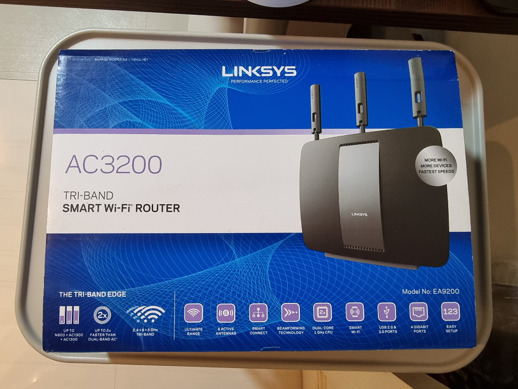 Linksys EA9200 AC3200 Tri-Band Wi-Fi Router, Computers & Tech, Parts ...