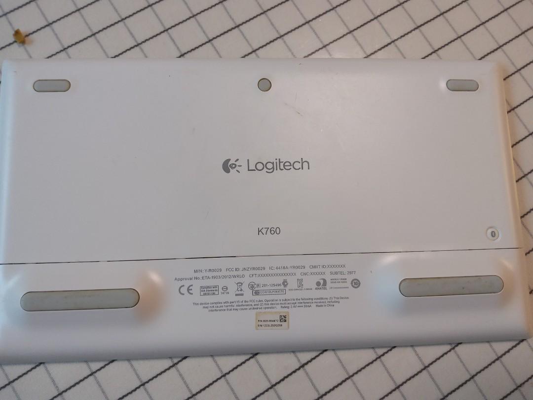 Logitech k760 藍芽無線鍵盤 bluetooth keyboard, 電腦＆科技, 電腦周邊及配件, 電腦鍵盤及相關產品 ...