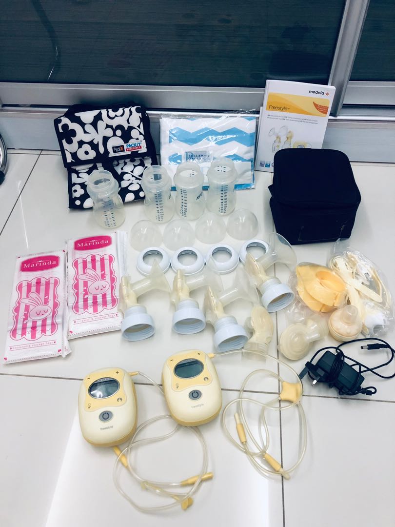 Medele Freestyle Breastpumps and breastfeeding bundle, Babies & Kids ...