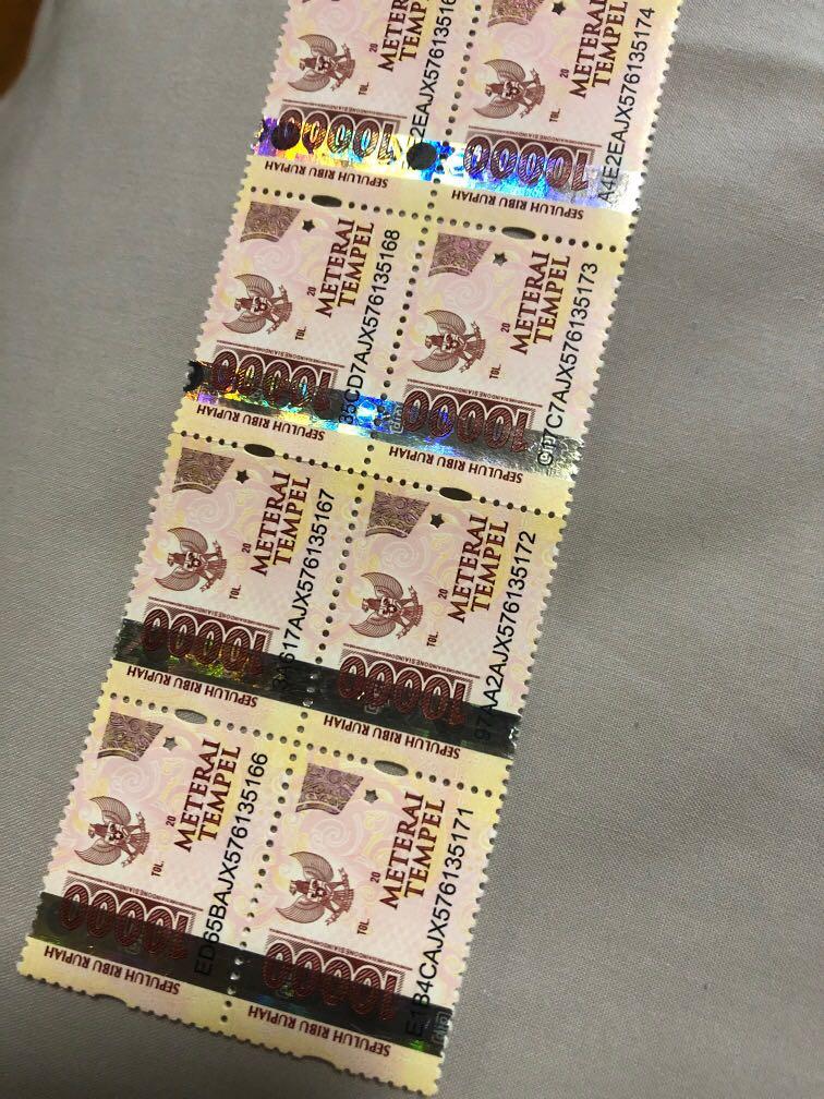 Meterai Tempel Rp10000, Hobbies & Toys, Memorabilia & Collectibles ...