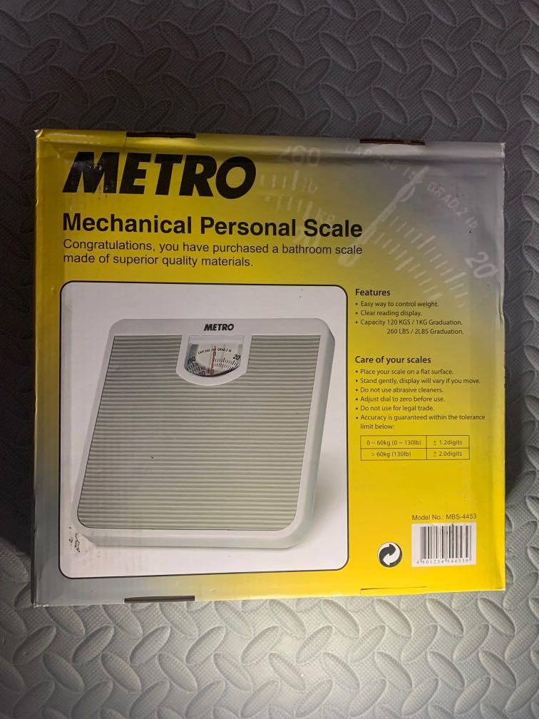 Metro Mechanical Personal Weighing Scale, Health & Nutrition, Health ...