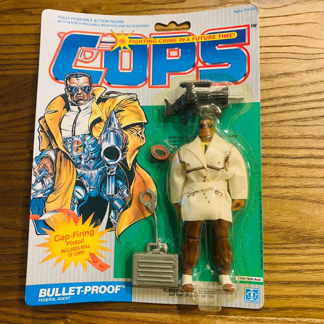 Moc Cops N Crooks Bullet Proof Federal Agent 1988 Hasbro Hobbies