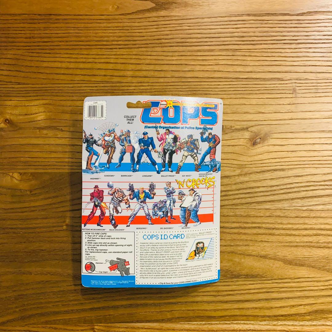 Moc Cops N Crooks Bullet Proof Federal Agent 1988 Hasbro Hobbies