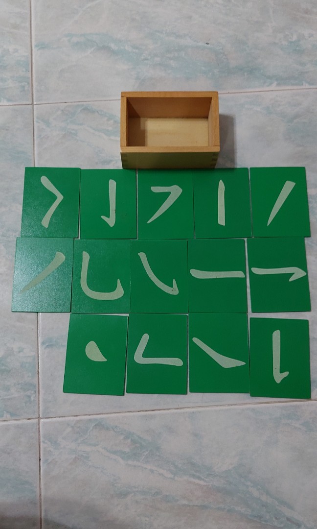 Montessori Chinese strokes bi hua bi shun, Hobbies & Toys, Toys & Games ...
