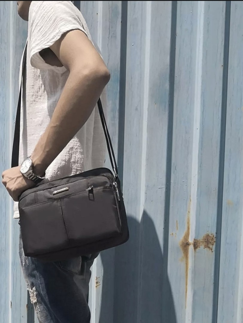 [062] Multi compartment messenger bag, Men's Fashion, Bags, Sling Bags ...