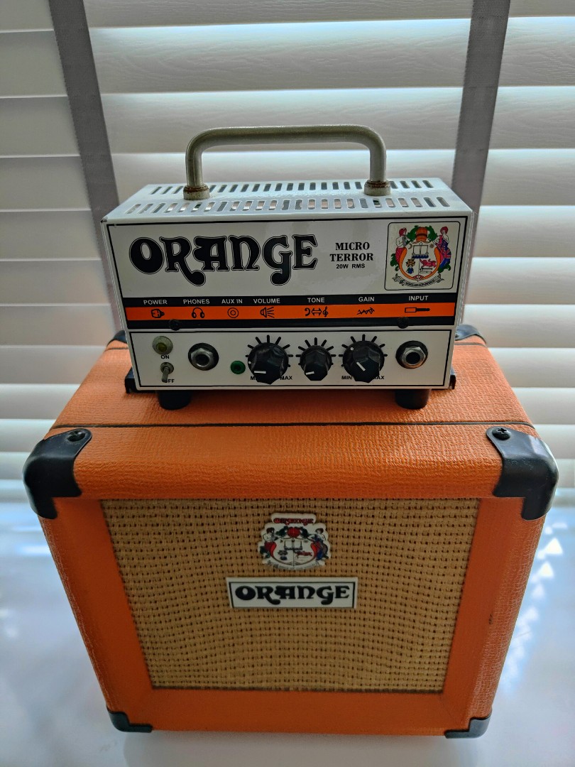 Orange Micro Terror Amp with PPC108 Cabinet, Hobbies & Toys, Music ...