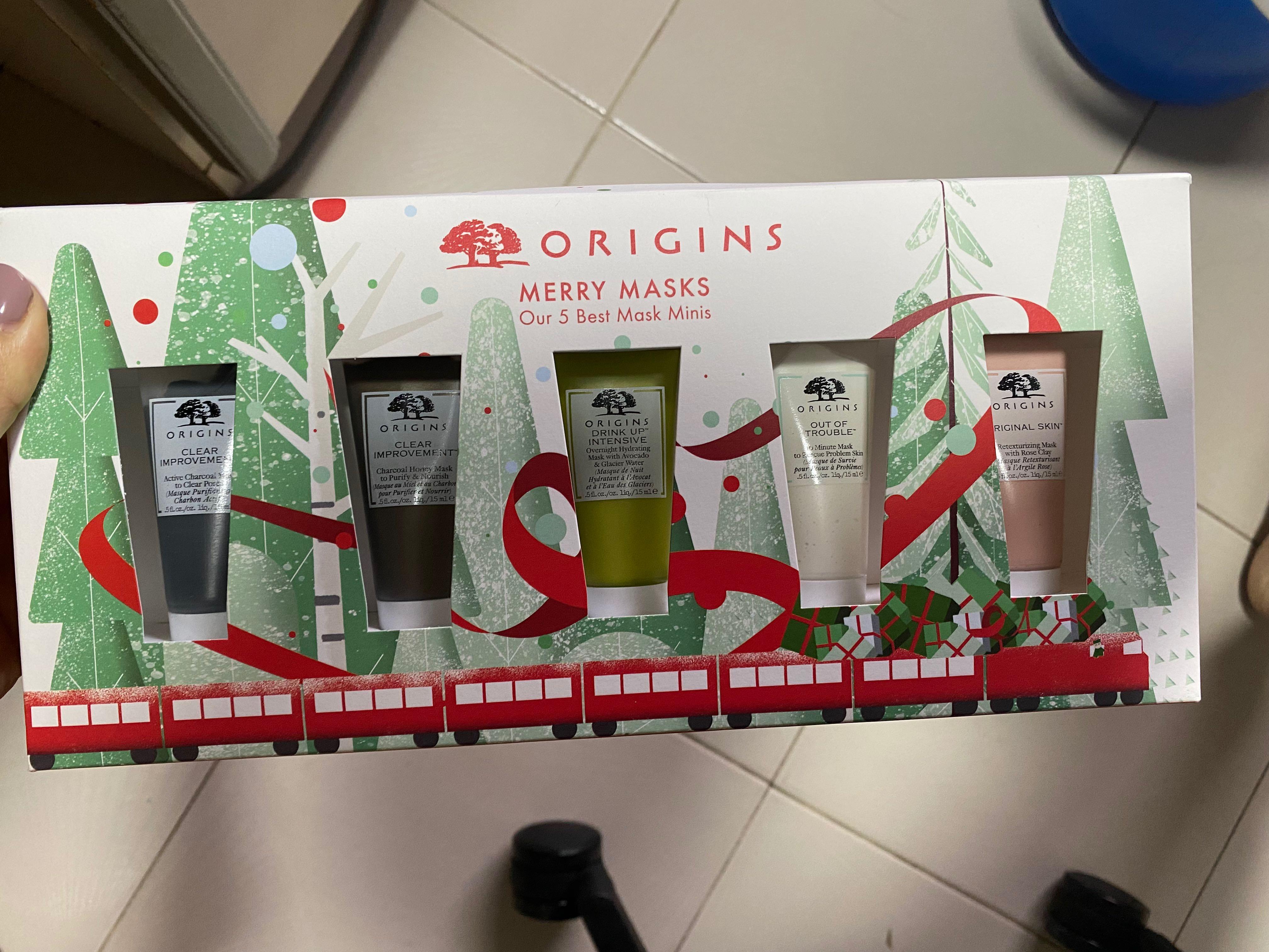 Origins Merry Masks Set (5 Mini Masks), Beauty & Personal Care, Face ...