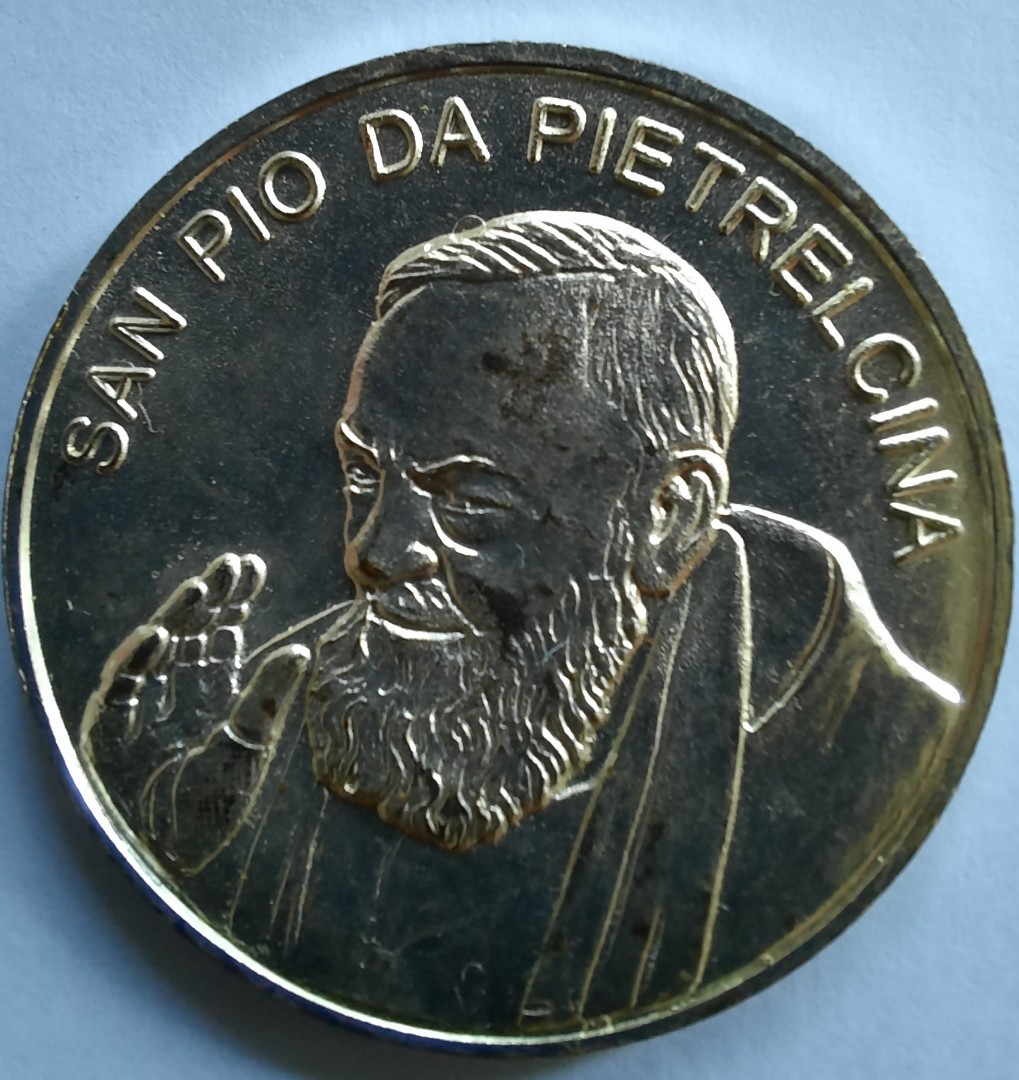 Padre Pio token from Rome, Hobbies & Toys, Memorabilia & Collectibles ...