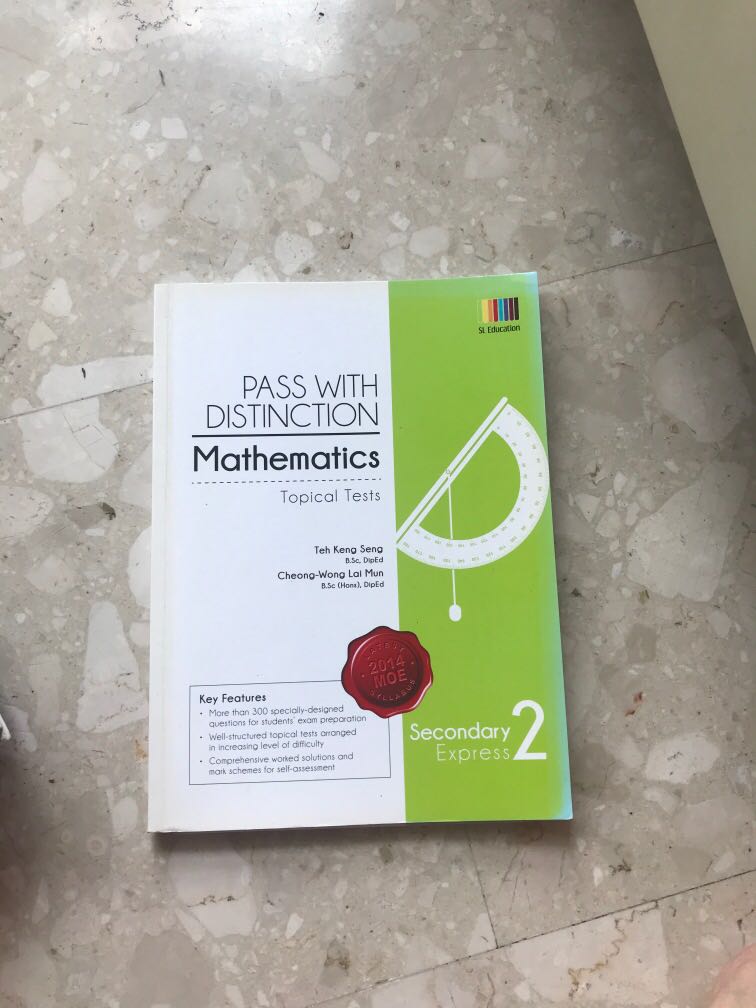 Pass with distinction Mathematic -Secondary 2, Hobbies & Toys, Books ...