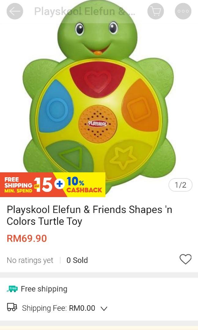 Playskool Shapes 'n Colours Turtle 6months+, Babies & Kids, Infant ...