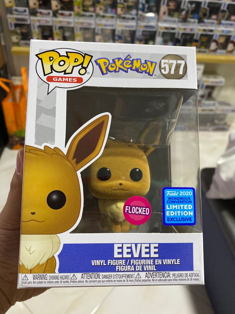 Pokemon - Flocked Eevee Funko POP, Hobbies & Toys, Toys & Games on ...