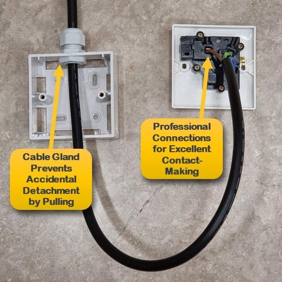 THICC CORDS Power Extension, Custom Length Heavy Duty High Power ...