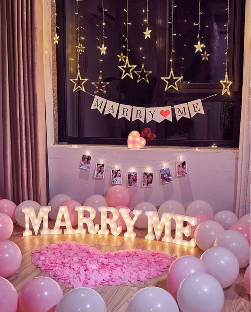 Proposal room deco setup, Hobbies & Toys, Stationery & Craft, Occasions ...