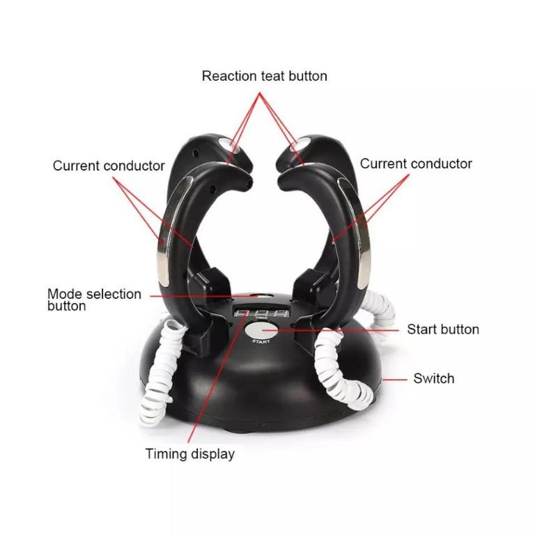 Reaction Tester Thrilling Desktop Game Prank Toy Electric Shock ...