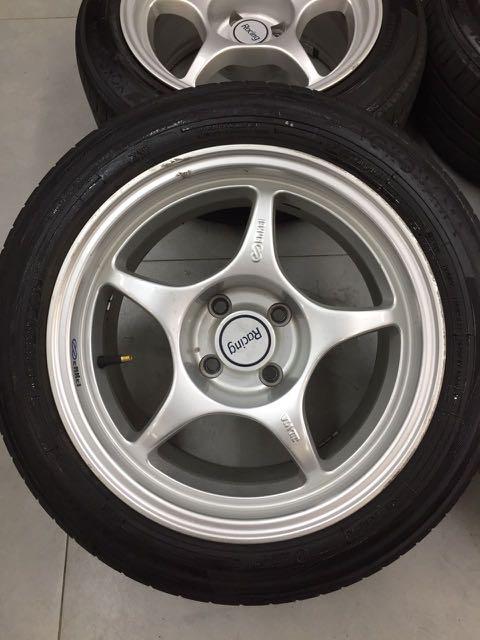 Rim Enkei RPO1 15x8JJ PCD100, Auto Accessories on Carousell