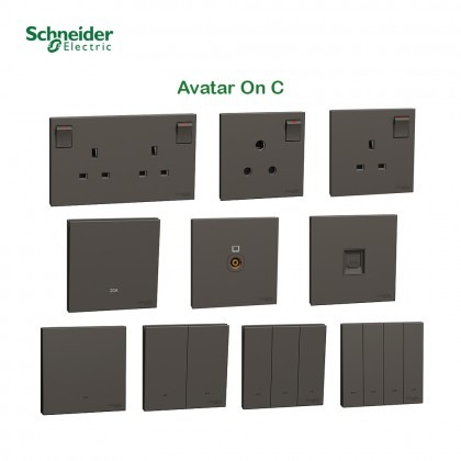 Schneider AvatarOn C Series Switch & Sockets, Furniture & Home Living ...