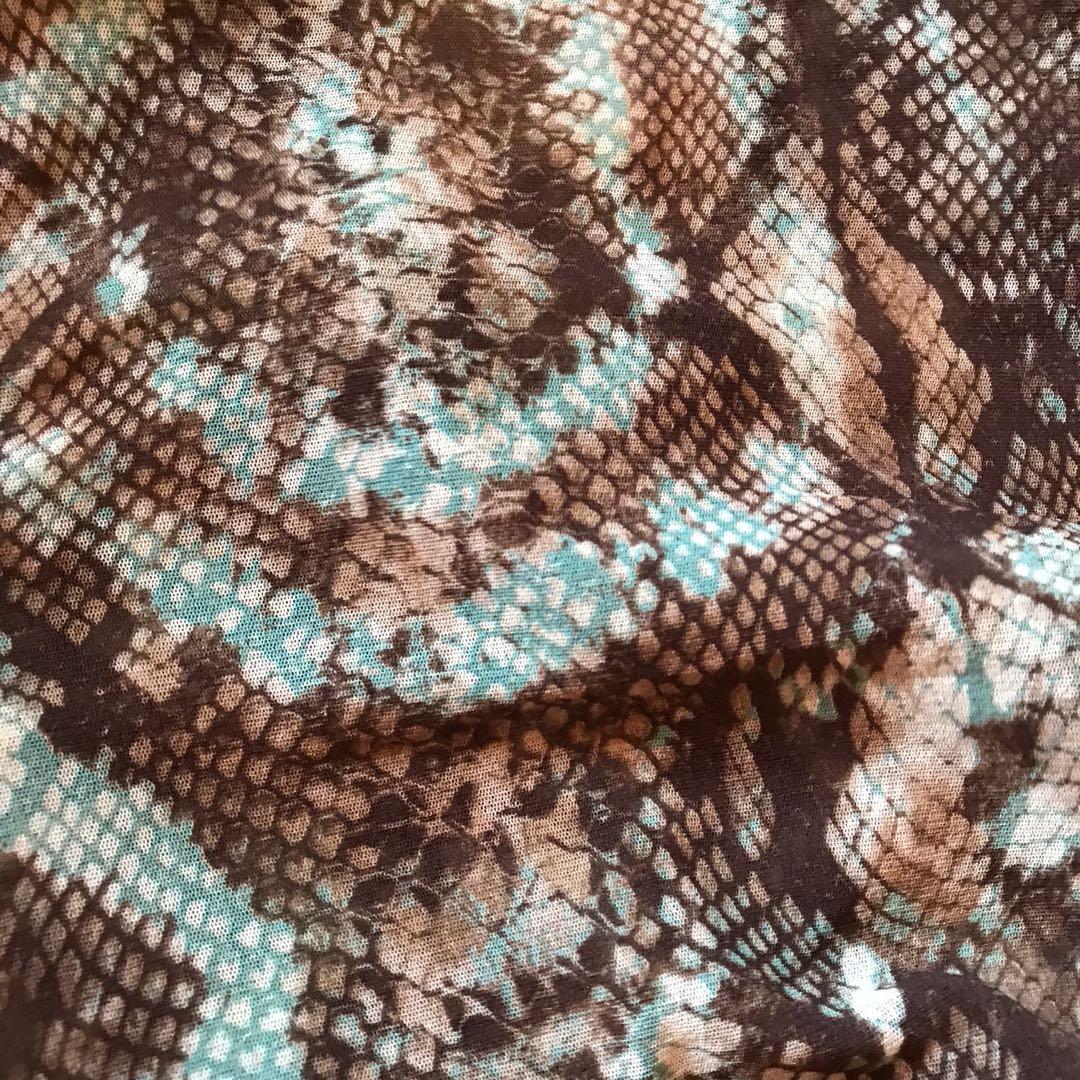 snake skin tacky y2k mesh top, Women's Fashion, Tops, Longsleeves on ...