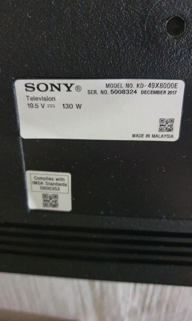 Sony 4k Smart TV, TV & Home Appliances, TV & Entertainment, TV on Carousell