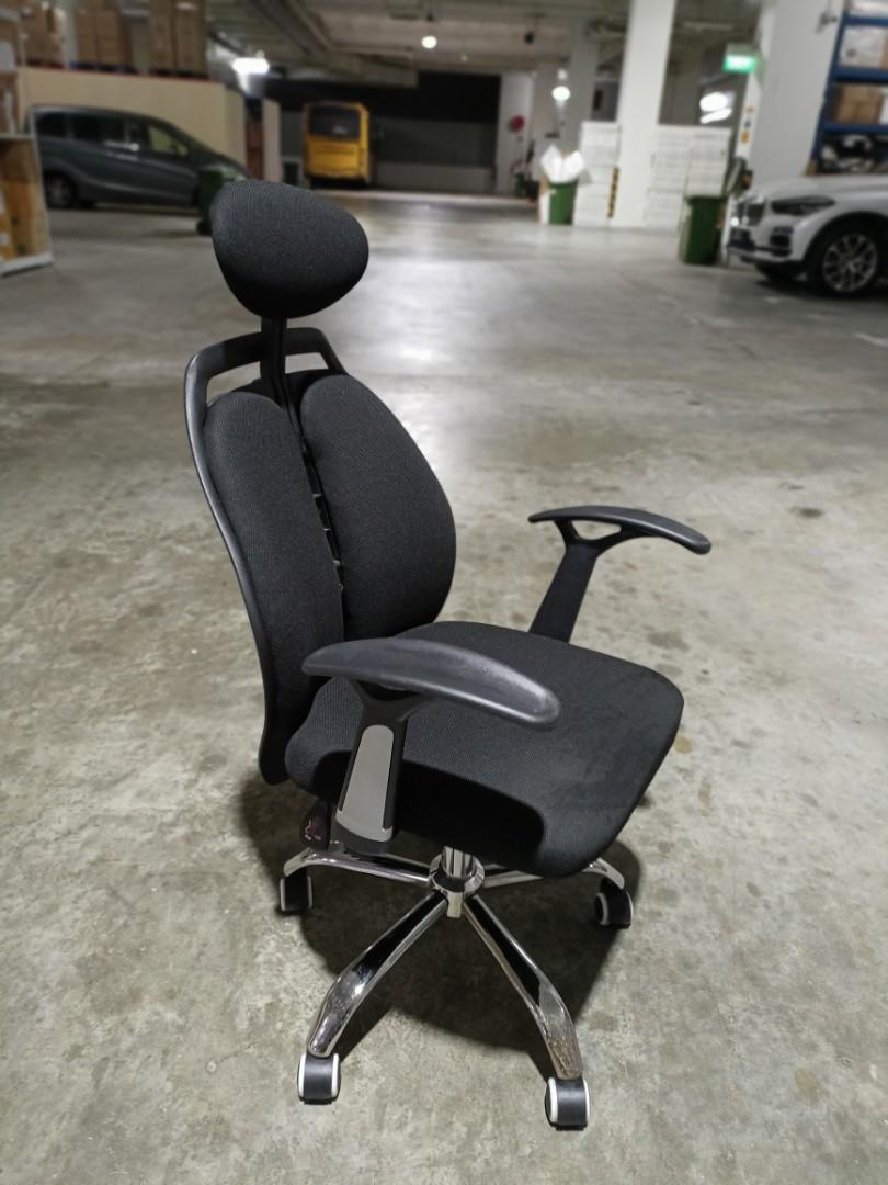 SPAWN II DYNASPINE Office Chair in BLACK, Furniture & Home Living ...
