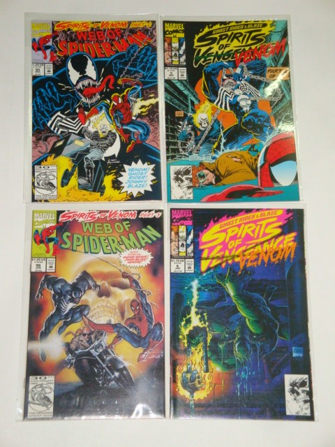 Spider-man / Ghost Rider crossover. SPIRITS OF VENOM. complete set ...