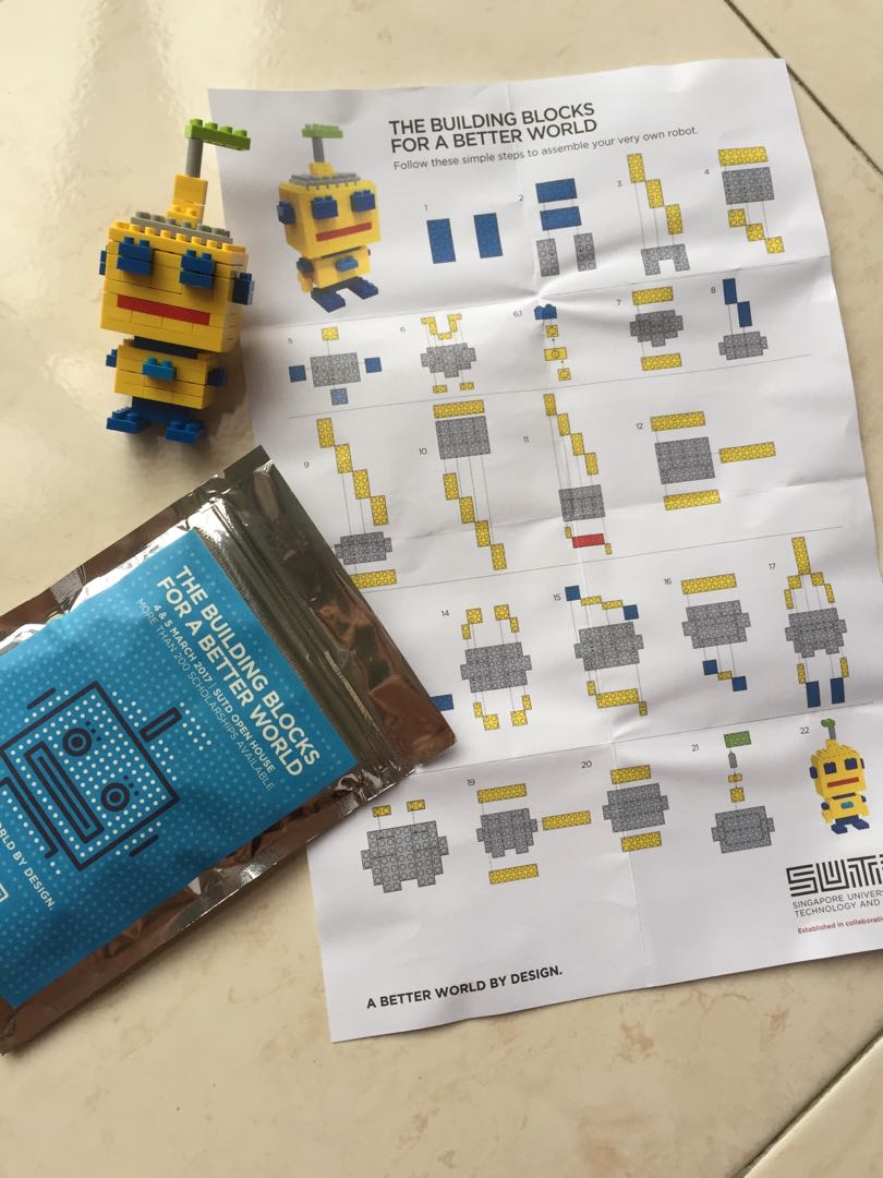 SUTD building block robot H7cm, Hobbies & Toys, Toys & Games on Carousell