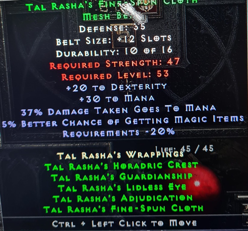 Tal Rasha Set Diablo 2 Resurrected, Video Gaming, Gaming Accessories ...