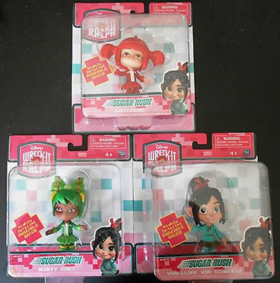 Thinkway Toys Disney Wreck-It Ralph SUGAR RUSH figures (complete set of ...