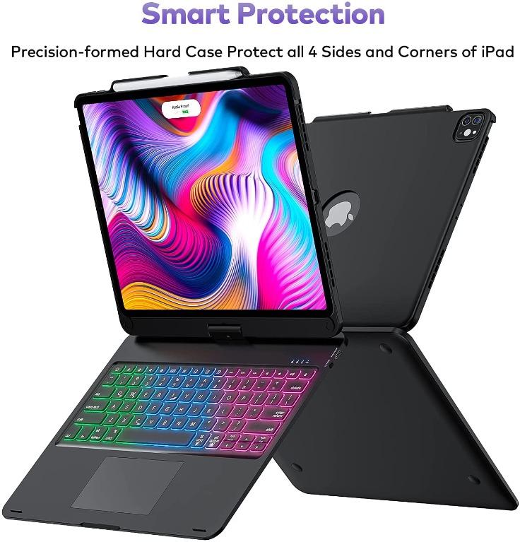 Touchpad Keyboard Case for iPad Pro 12.9 2021 5th Generation/2020 4th ...
