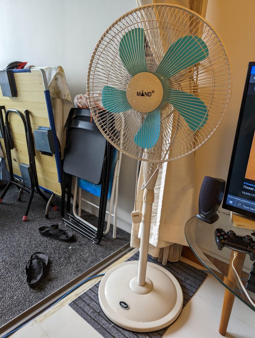 TWO units of MAND Stand Fan (5 Blade) Strong Airflow, Furniture & Home ...