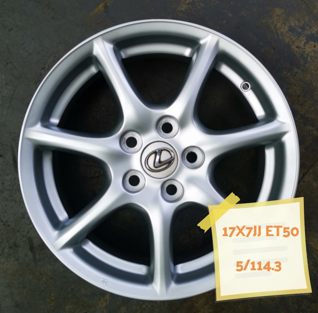 Used 17" Original Toyota Rims, Car Accessories, Tyres & Rims on Carousell