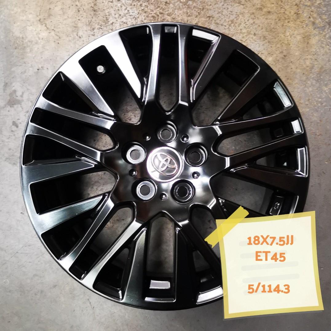 Used 18" Original Toyota Rims, Car Accessories, Tyres & Rims on Carousell