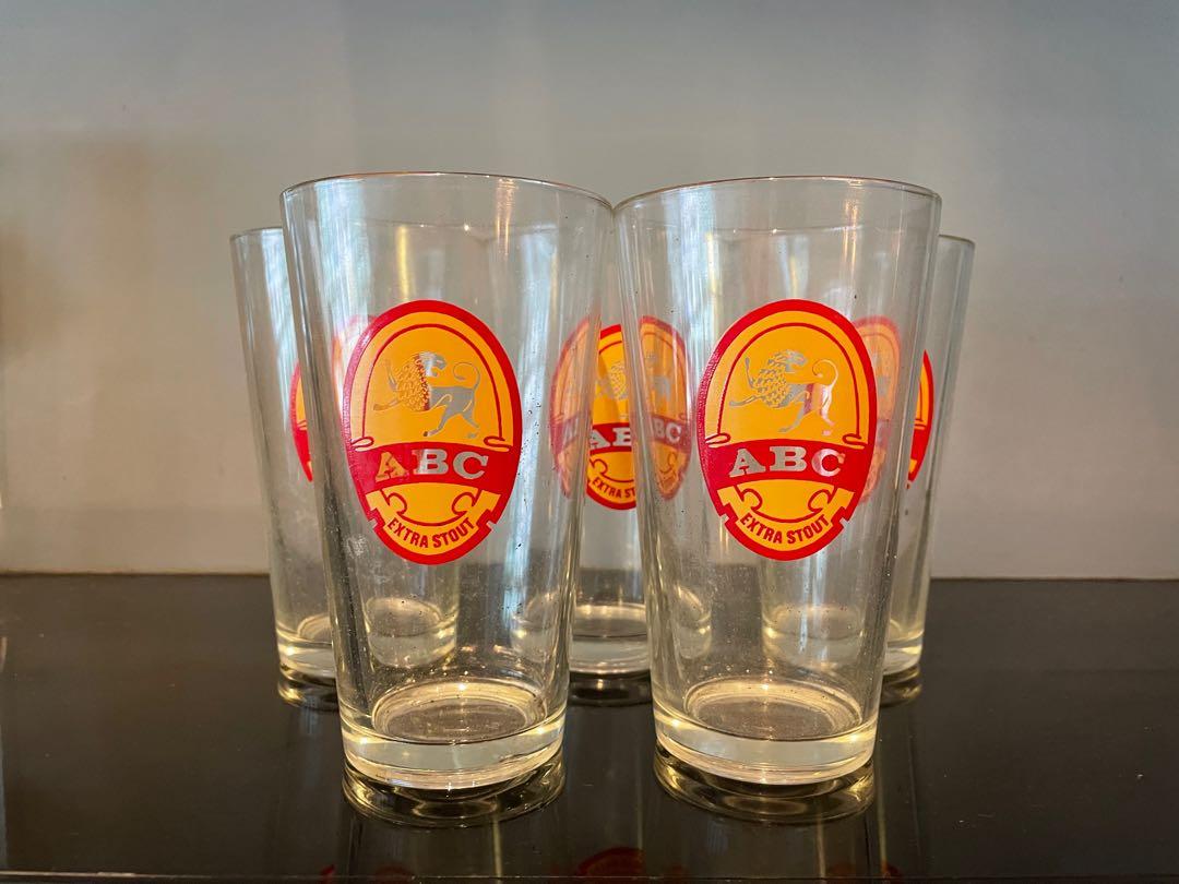 Vintage ABC Stout glasses, Hobbies & Toys, Memorabilia & Collectibles ...