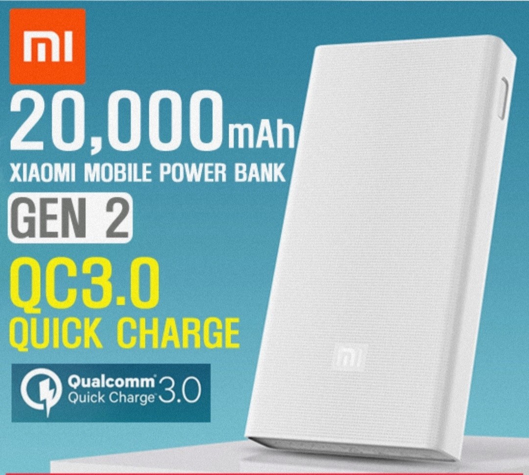 Xiaomi 2c (20000mah) power bank qc3.0 Qualcomm quickcharge, Mobile ...